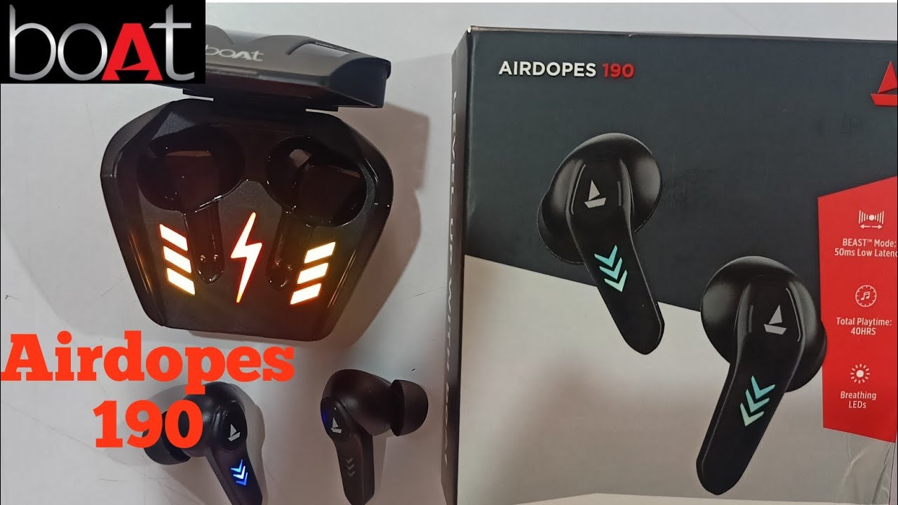 Boat Airdopes 190 Tws Earbuds Unboxing and Review 🔥🔥🔥 - YouTube