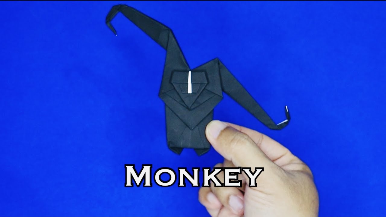 How to make origami monkey easy tutorial - YouTube