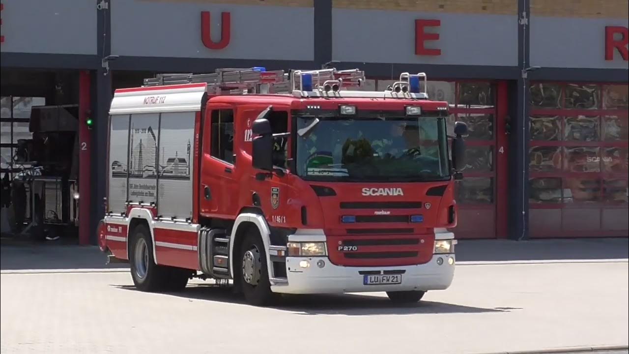 [Reserve-ELW/Löschzug] Einsatzfahrten BF Ludwigshafen - YouTube