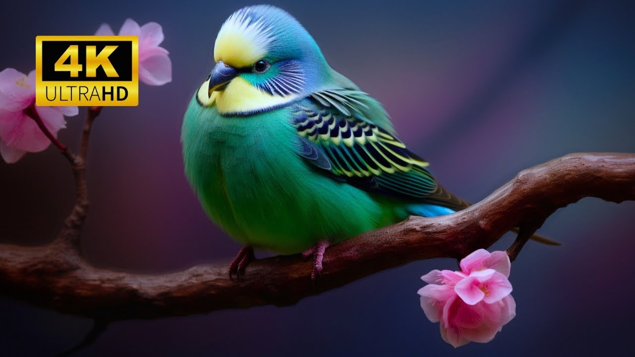 Colorful Bird 4K UHD | Bird World 4K,Nature's Relaxing Music - YouTube