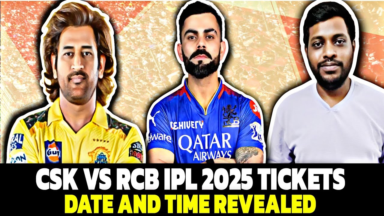 csk vs rcb ipl 2025 tickets booking | how to book csk match tickets ...