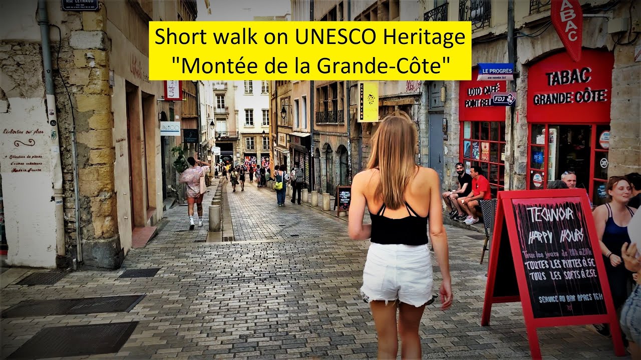 Montée de la Grande-Côte, Lyon, France: UNESCO World Heritage hill area ...