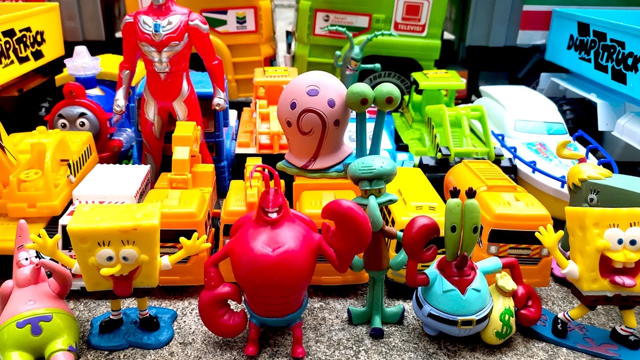 MAINAN MOBIL MOBILAN, KERETA API, MOBIL TRUK, SPONGEBOB, PATRICK, TUAN ...