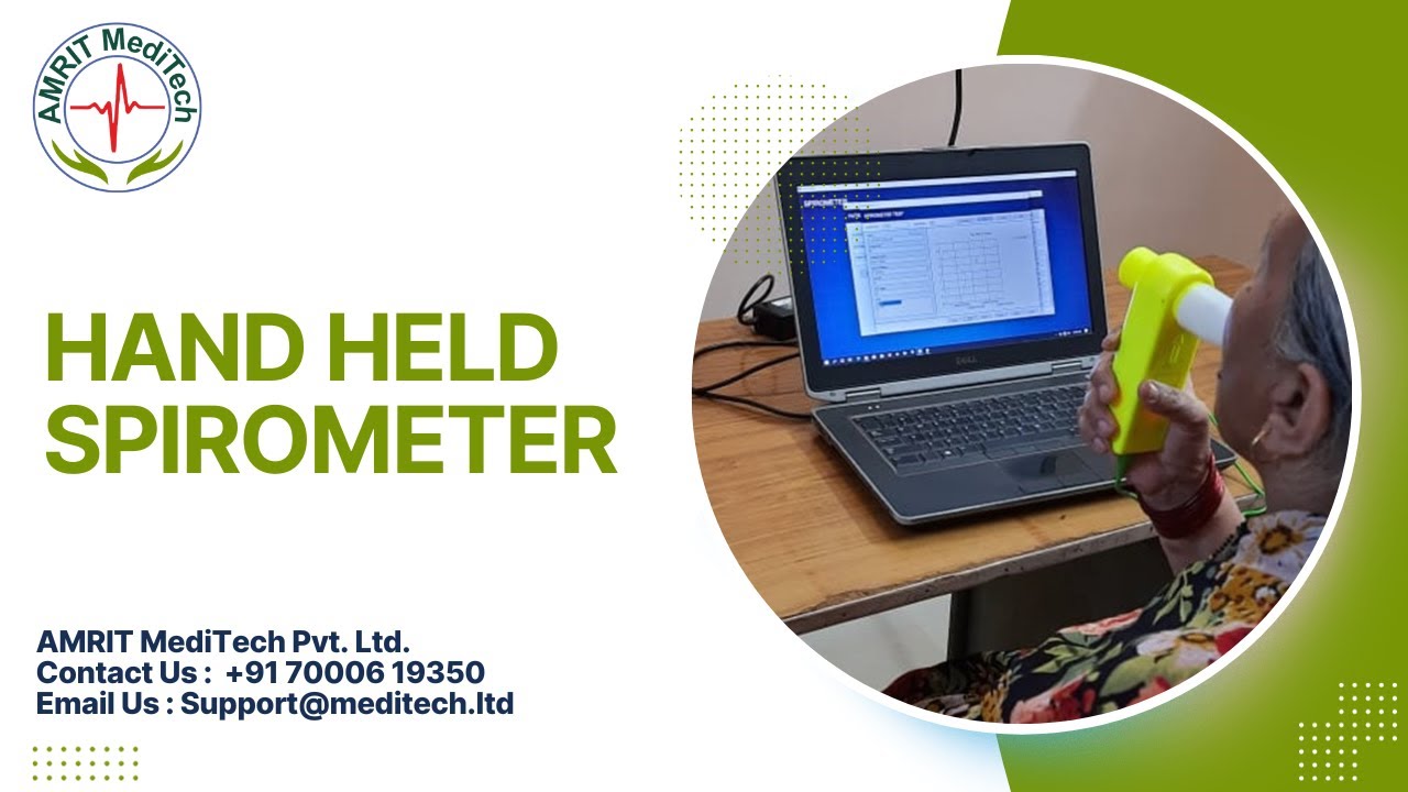 HAND HELD SPIROMETER | AMRIT MediTech Pvt. Ltd. - YouTube