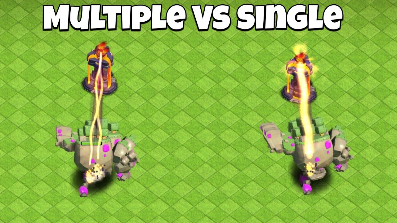 Multiple Target Vs Single Target Inferno Tower Challenge - Clash Of ...