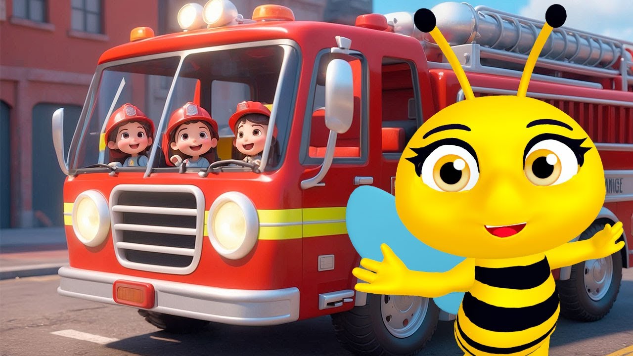 Here Comes The Fire Truck - ABC Songs for Children | Maya The Bee - YouTube