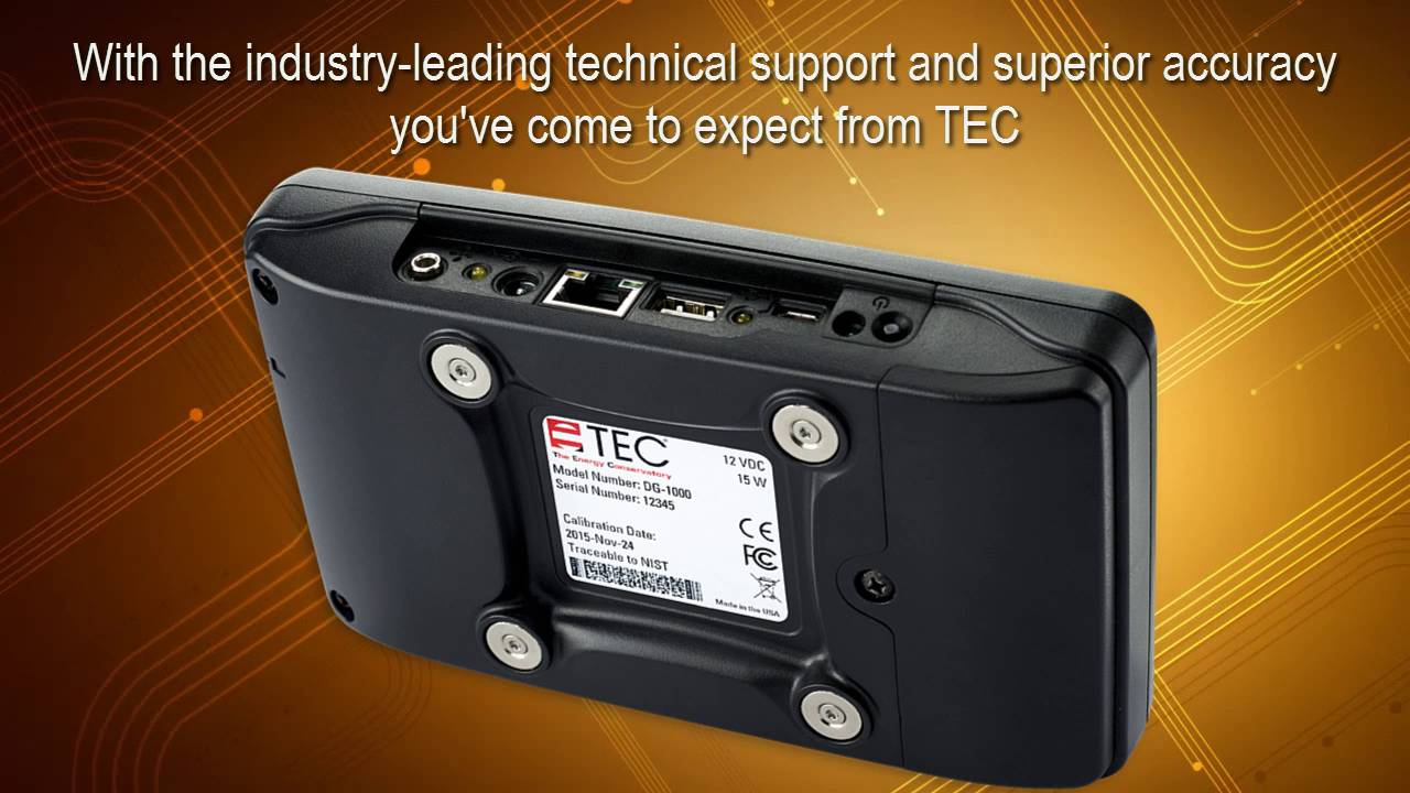 Introducing the Future of Gauges: The TEC DG-1000 - YouTube