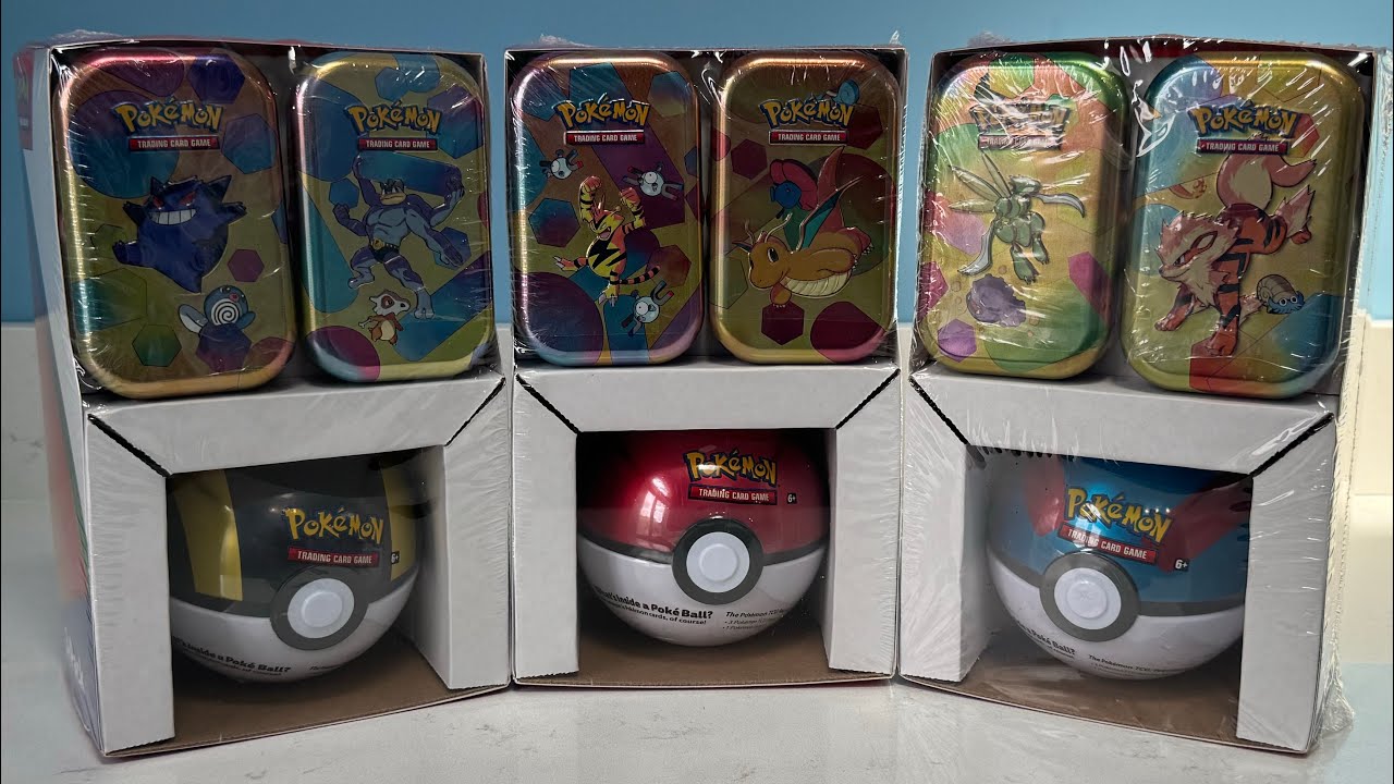 Unboxing all 3 Samsclub Exclusive Pokemon 151 Tin & PokeBall Sets ...