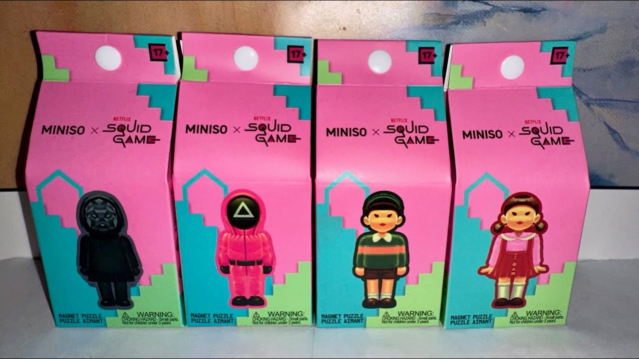 Miniso x Netflix Squid Game Magnet Puzzle Full Set Review - YouTube