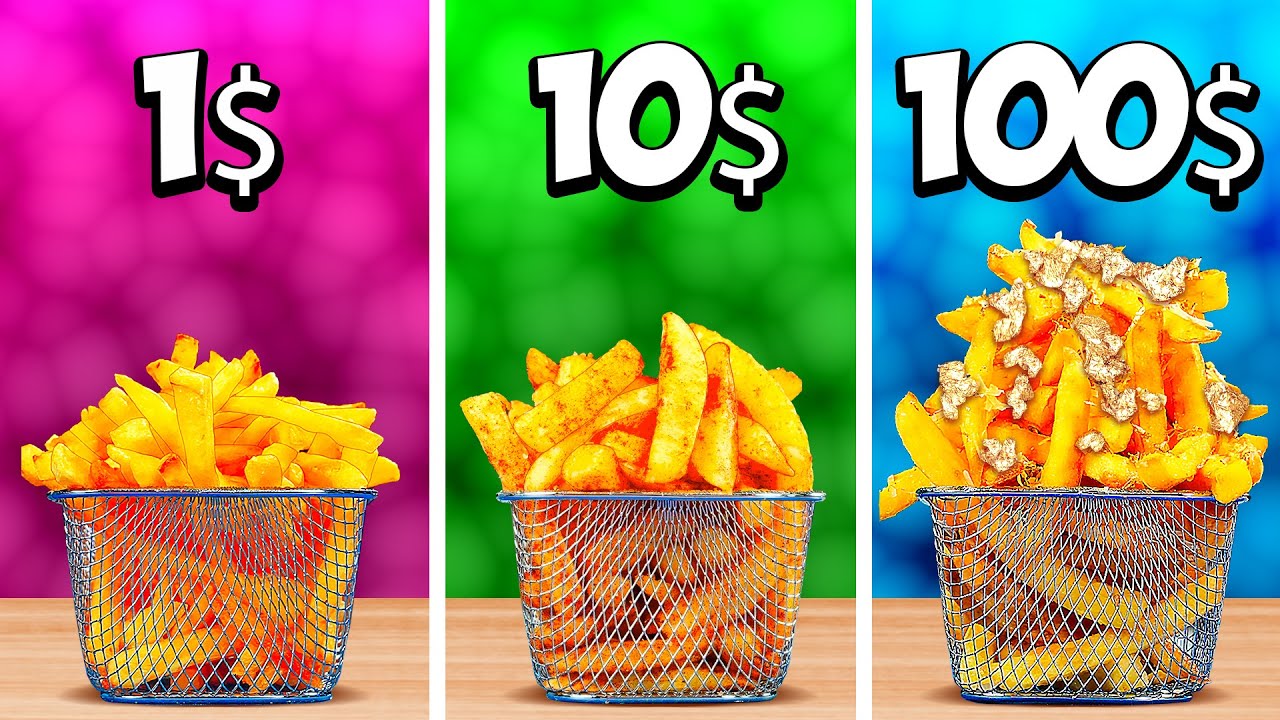 1 Vs 10 Vs 100 Batatas Fritas Por Vanzai Cooking Youtube