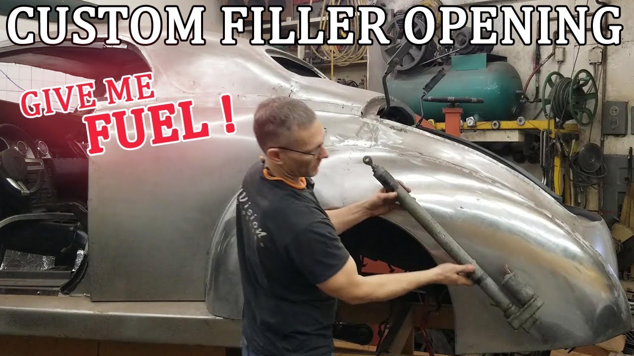 Creating a CUSTOM Gas FILLER Opening - Ep.46 | 1940 Ford Inspired ...