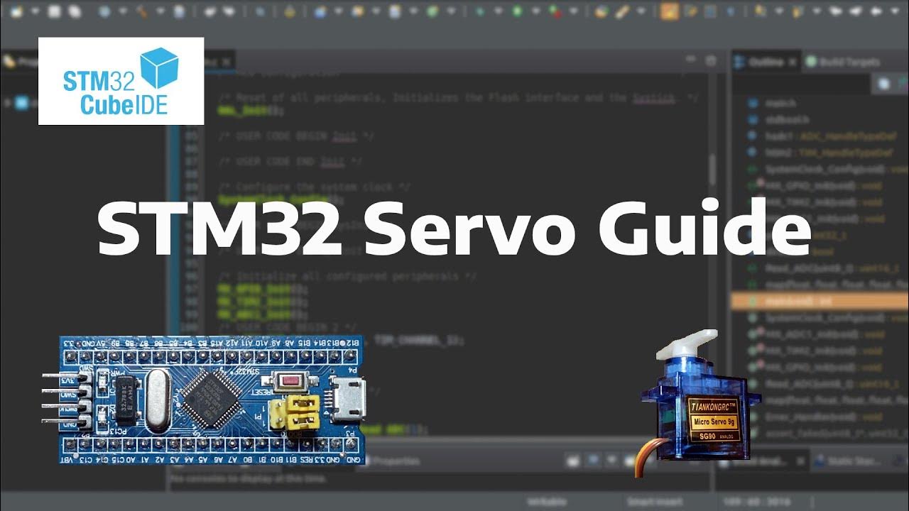 Servo Driving With STM32 Using STM32Cube IDE - YouTube
