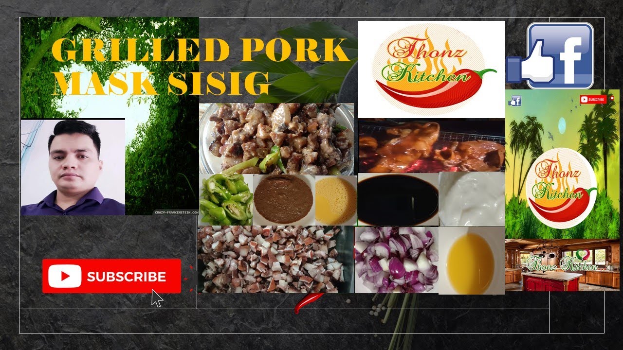 Grilled Pork Mask Sisig - YouTube