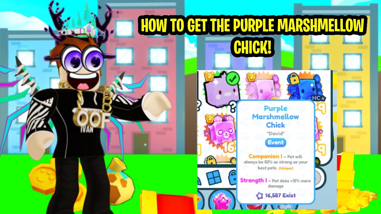 HOW To Get Purple Marshmellow Chick (Secret Event Pet) (Pet Simulator X ...