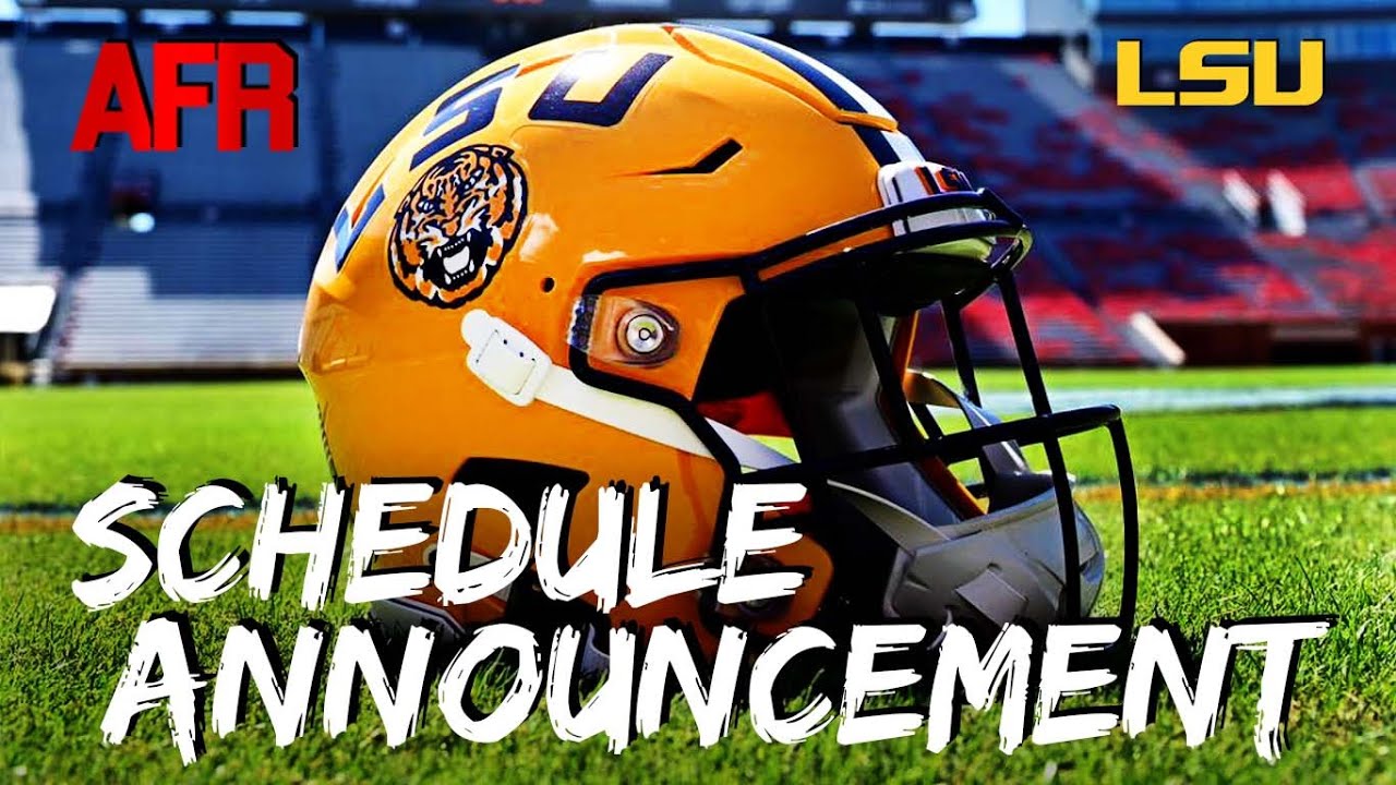 DETAILED RELEASED: When Will LSU Kickoff SEC Opener? - YouTube