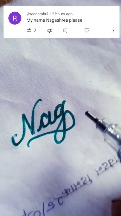 Nagashree Beautiful Name In Cursive Handwriting By Iwrite Youtube