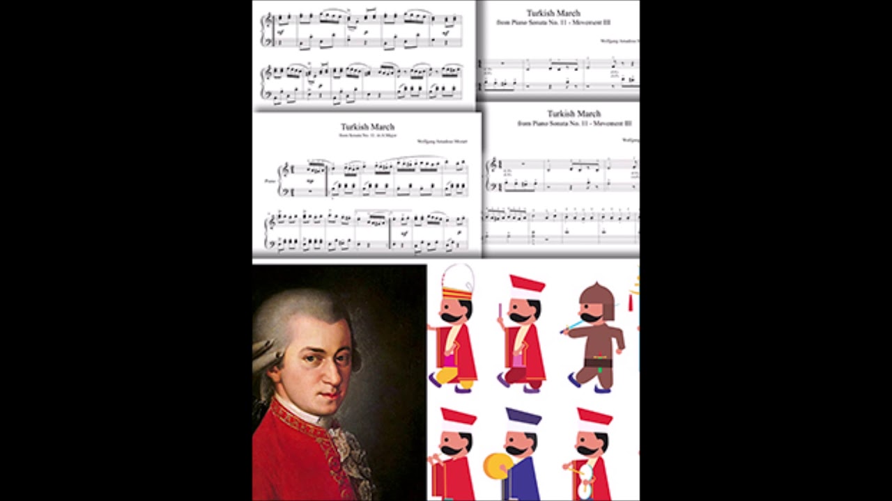 "Turkish March" by Mozart for Piano Sheet Music at Multi Levels - YouTube