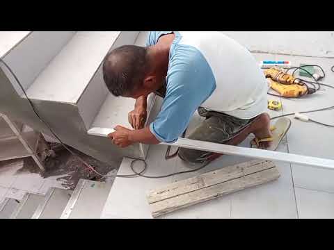 Tutorial On How To Install A Stair Nosing On Concrete.. - YouTube