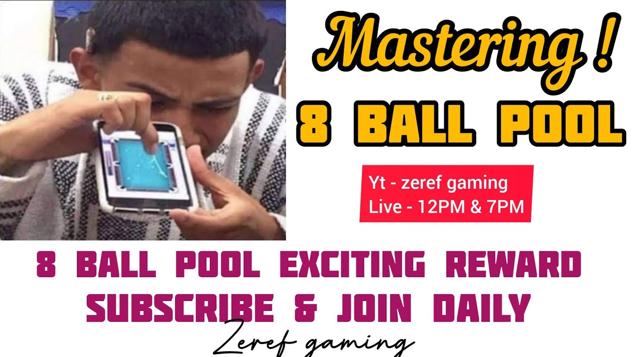 Mastering The 8 Ball Pool | Live | Join Now - YouTube