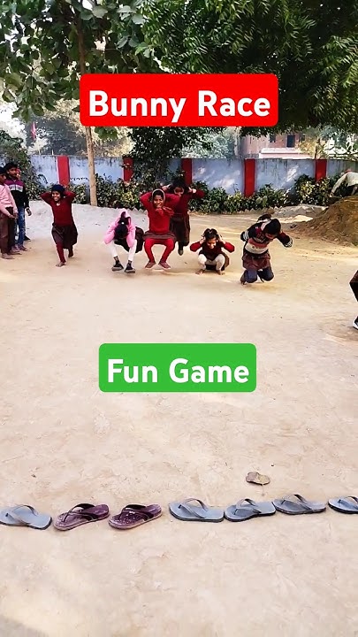 Bunny race game|APT.|Fun game#shorts #ytshorts #bunnyrace#outdoorgames ...