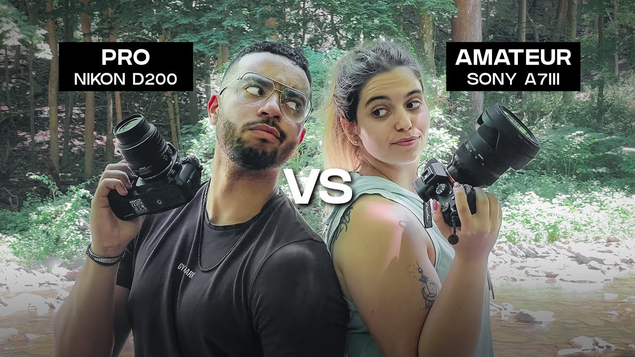 BEGINNER vs PRO Photography Battle | Sony A7III vs Nikon D200 - YouTube