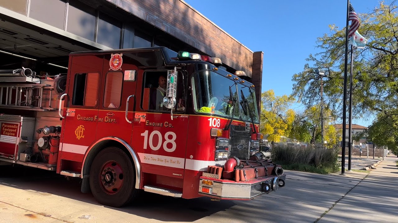 *ivan was up buddy* Chicago fire department Engine 108 responding - YouTube
