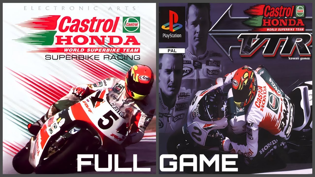 Castrol Honda Superbike Racing DUOLOGY COLLECTION [PS1] Gameplay ...