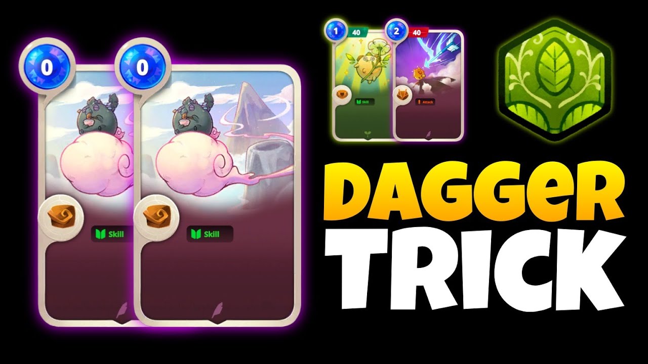 FEATHER DAGGER AND LEAFY TRICK! DEAL MASSIVE DAMAGE WITH 0 COST CARD ...