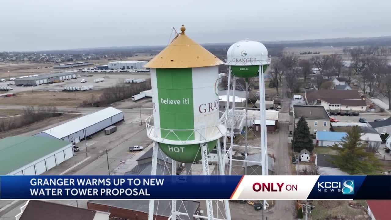 A change could be coming to Granger's well-known water towers - YouTube