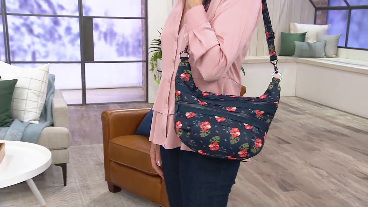 Lug Crossbody Shoulder Bag with RFID - Hippy on QVC - YouTube