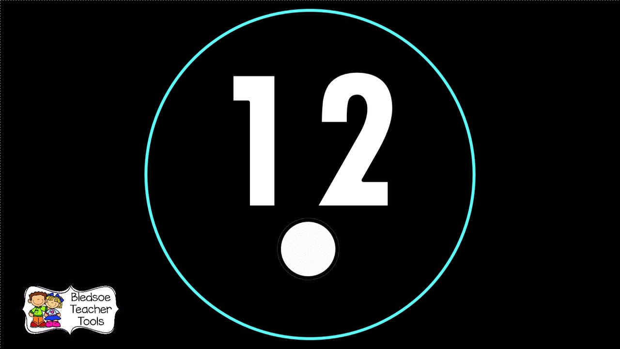 Basic Round Countdown Timer 12 Minutes - YouTube