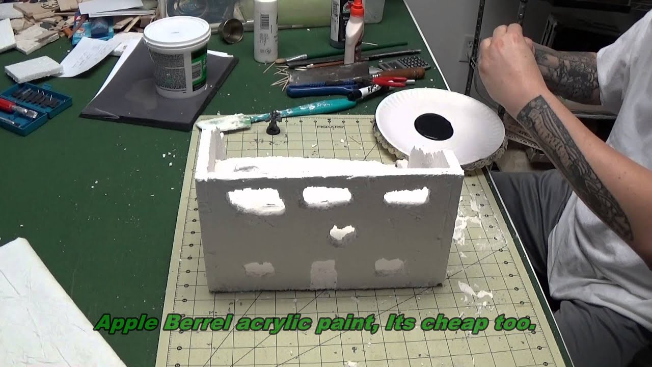 Terrain Tutorial: Simple Building 40K - YouTube