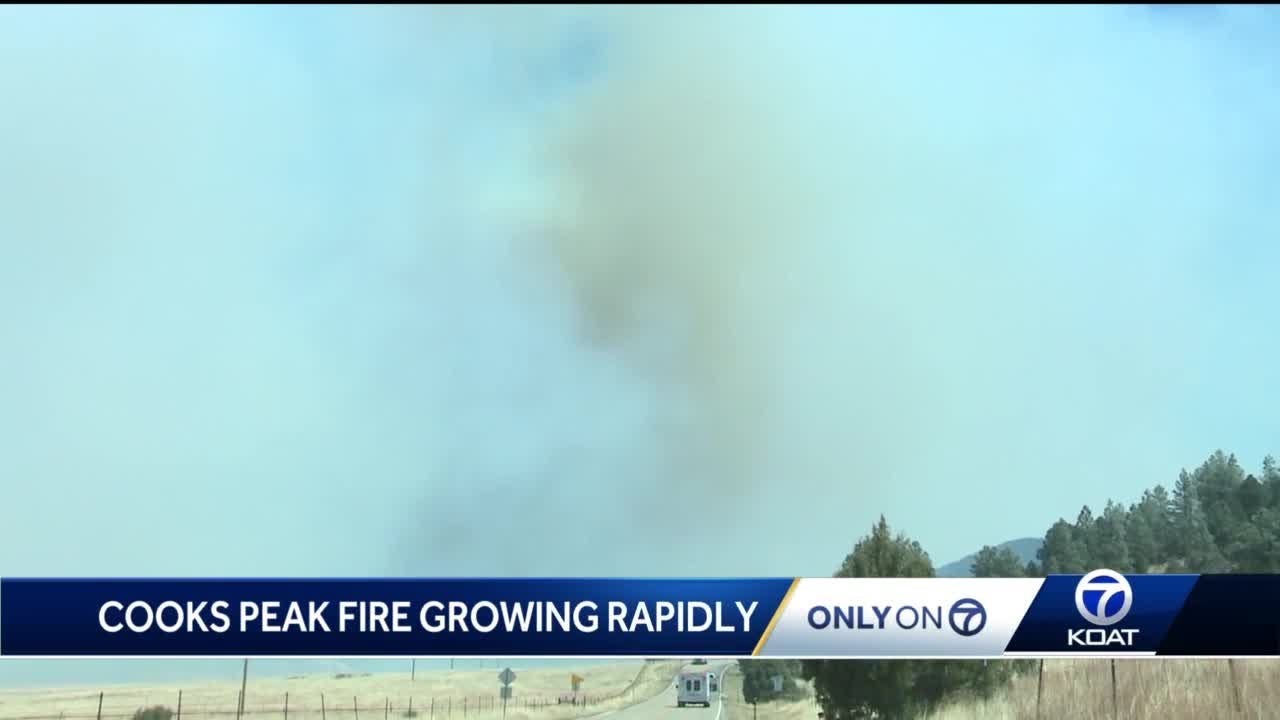 Cooks Peak Fire grows to over 48,000 acres as strong winds fuel rapid ...