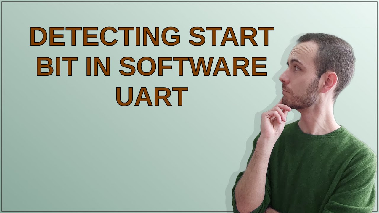 Electronics: Detecting start bit in software UART - YouTube