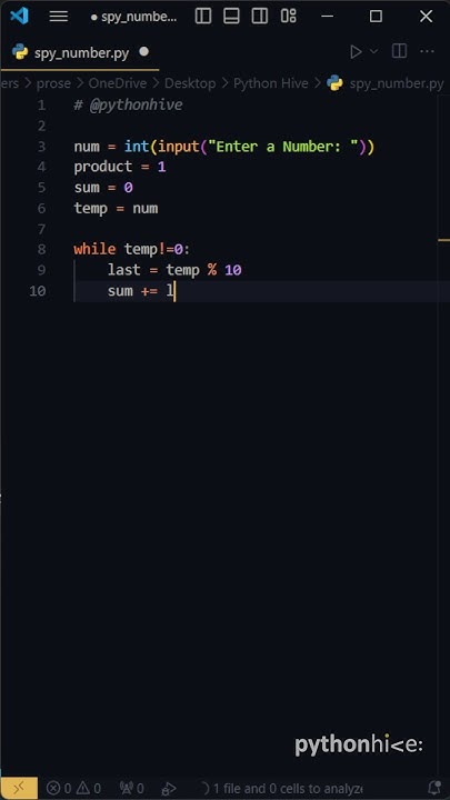 Python TRICK for Spy Number! #python #programming #coding - YouTube