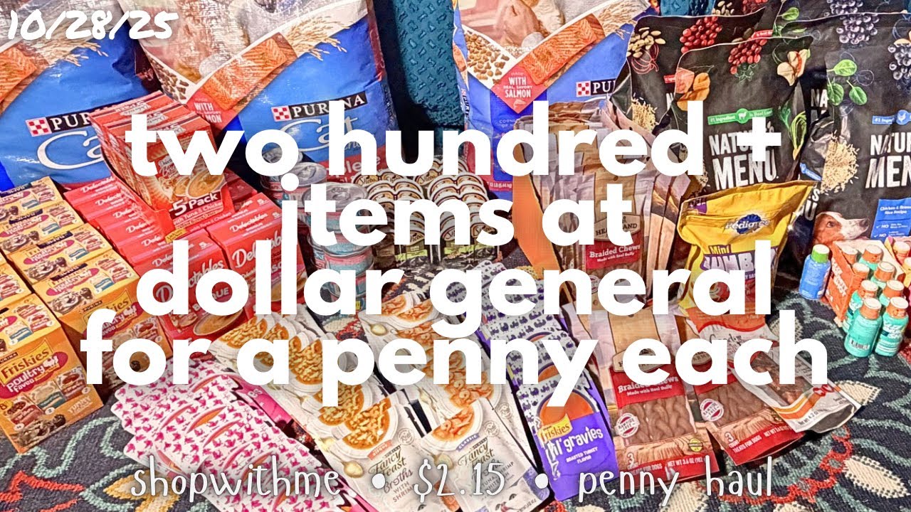 Shop with Me | at Dollar General for Penny Items; 215 Items for a Cent ...