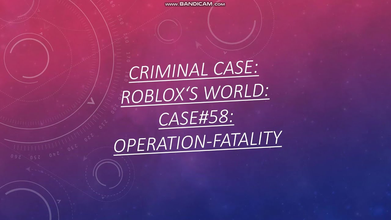 Criminal Case: Roblox's World: Case#58 - YouTube