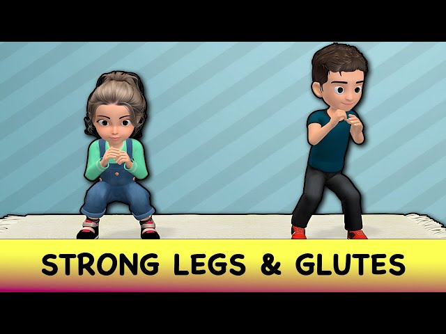 Kids Lower Body Blast: Strong Legs & Glutes (20 Min Home Workout ...