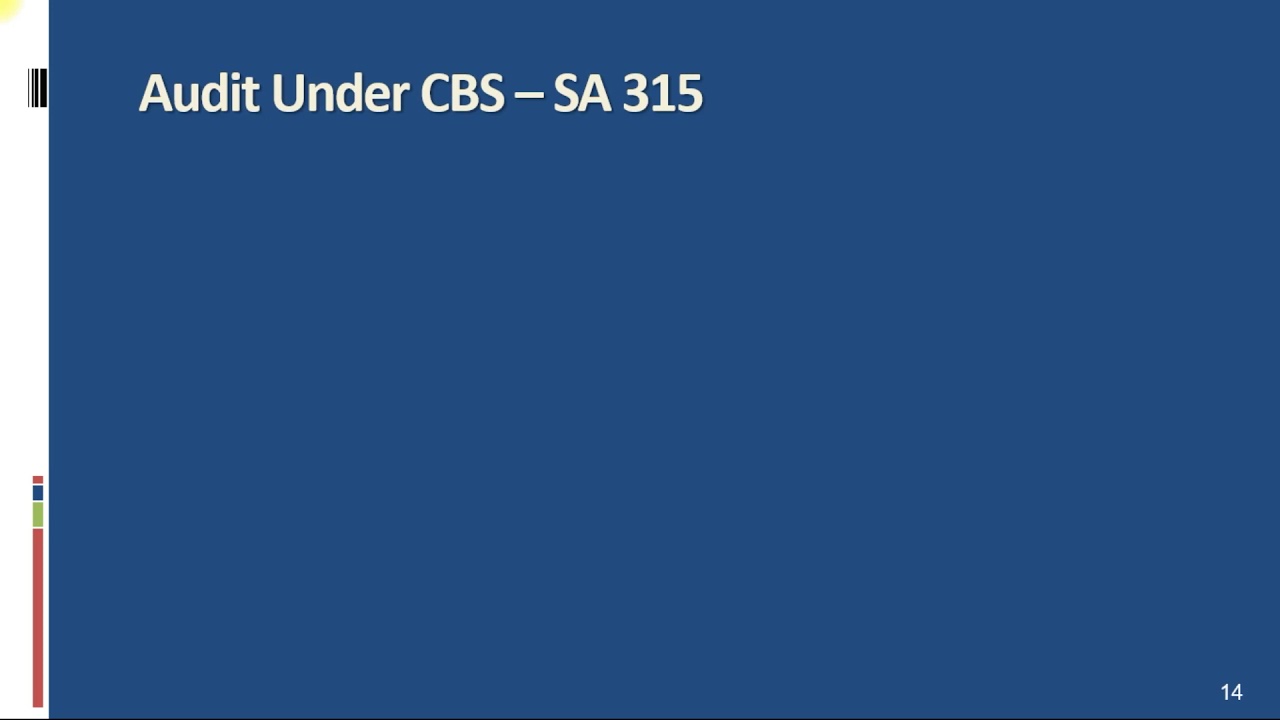 SA 315 - Audit under CBS (Part 1) - YouTube