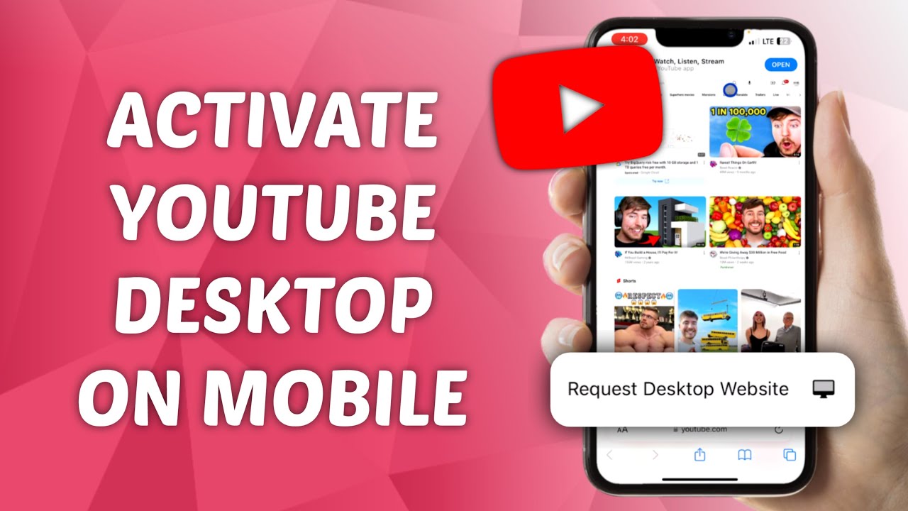 How to Activate YouTube Desktop on Mobile Device - YouTube