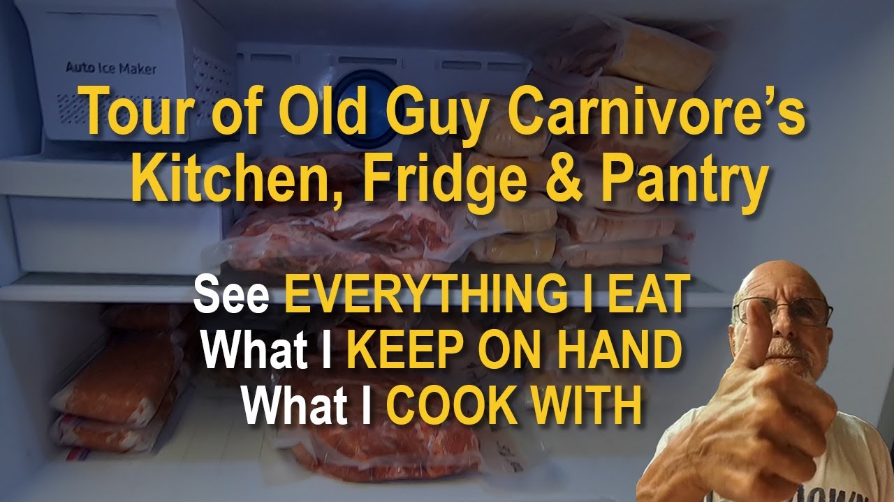 Old Guy Carnivore's kitchen tour. Everything I eat living the carnivore ...