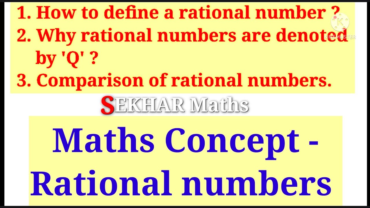 Maths Concept - Rational numbers - YouTube