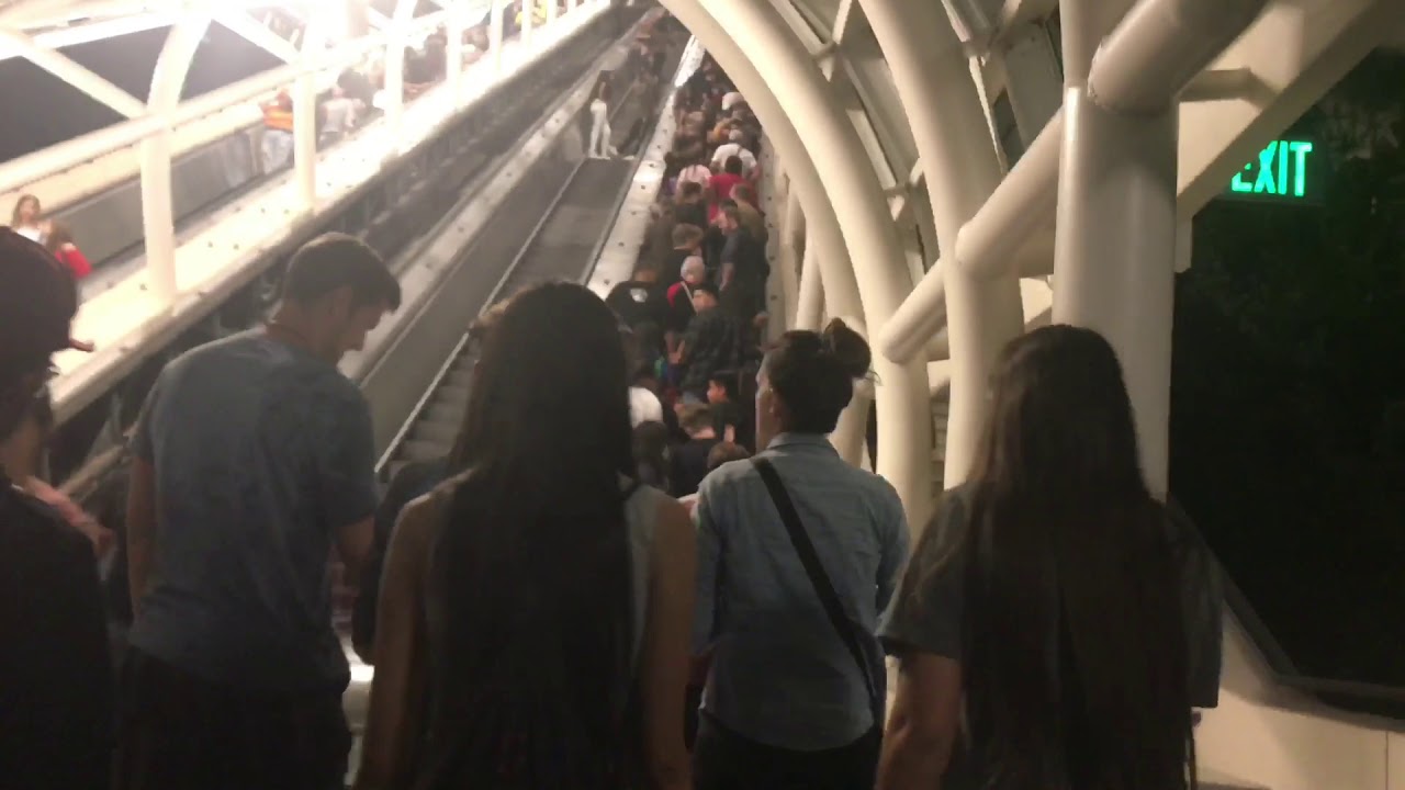 Escalator At Universal Studios (CA) Halloween Horror Nights - YouTube
