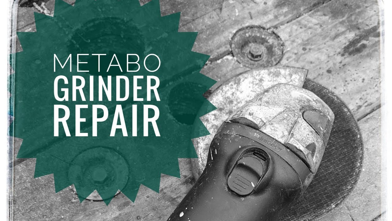 Power tool repair (METABO angle grinder power cord replacement) - YouTube