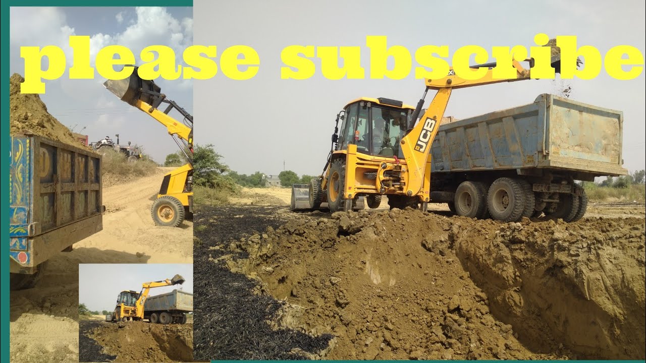 jcb3dx backhoe Loading mud in Tata Hayva|Tata 2518 Bharat Bharat Benz ...