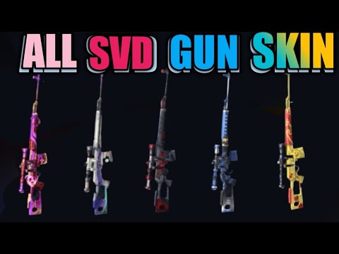 ALL SVD GUN SKIN IN FREE FIRE || GARENA FREE FIRE 😍 - YouTube
