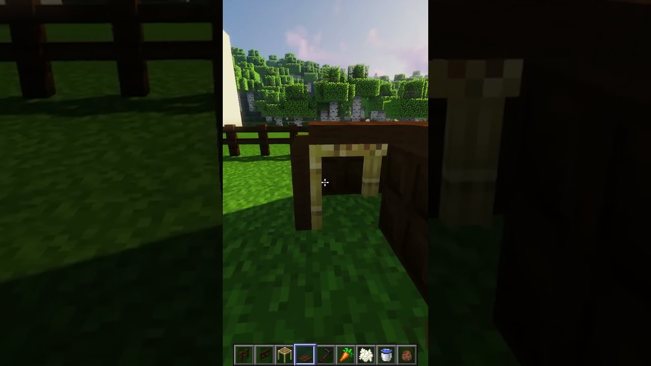 Minecraft Rabbit Hutch #shorts - YouTube