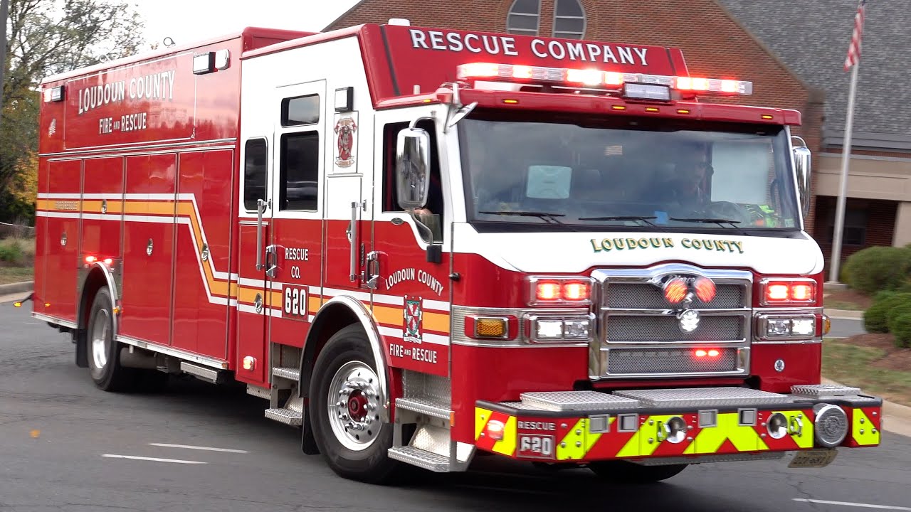 Loudoun County Fire & Rescue Rescue 620 Responding - YouTube
