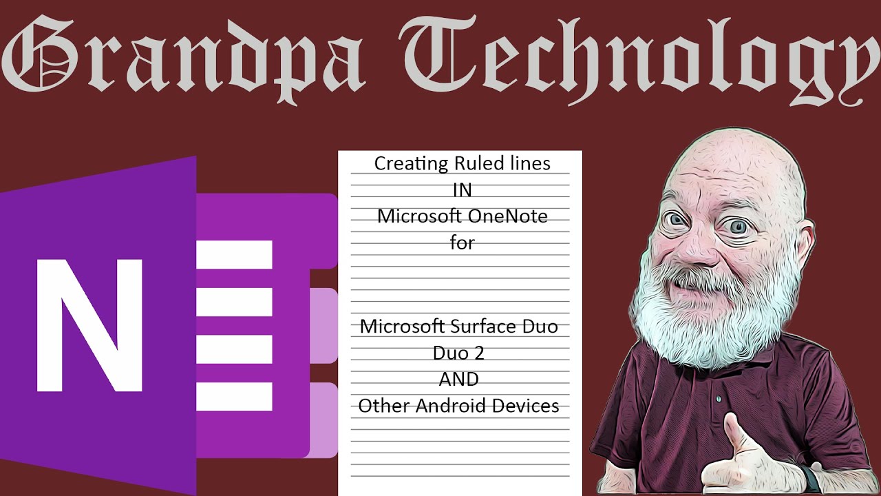 Learning OneNote for Android Create Ruled Lines, on Microsoft Surface ...
