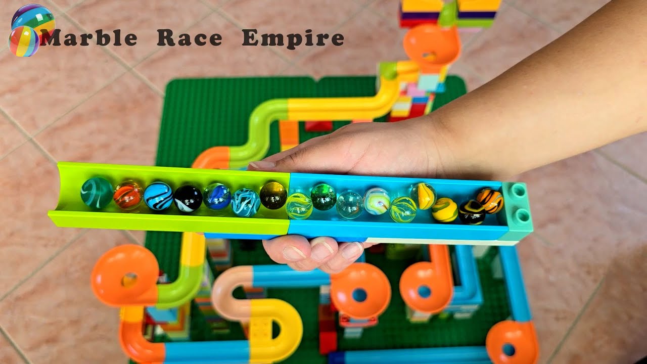 Epic marble run with giant marbles ASMR - YouTube